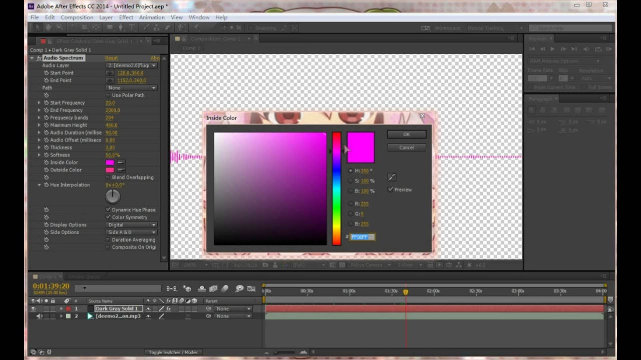 After Effects | Audio Spectrum Circle Path - YouTube