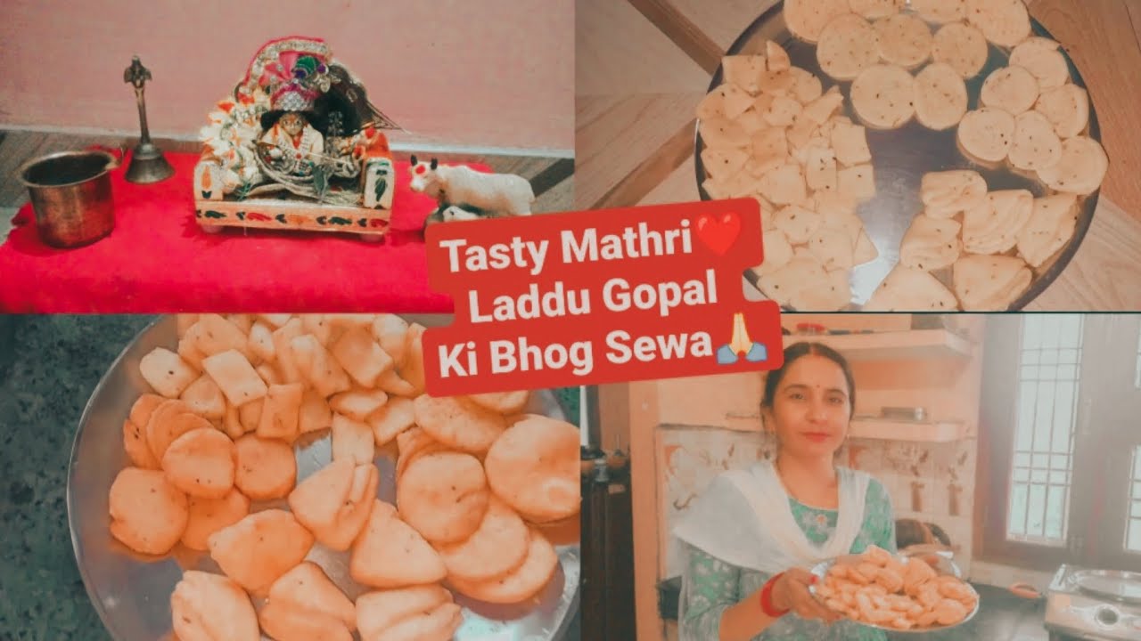 4 tarah ki mathri kaise banaye | Full recipe || Kanha Ji Ki Sewa ️🙏 # ...