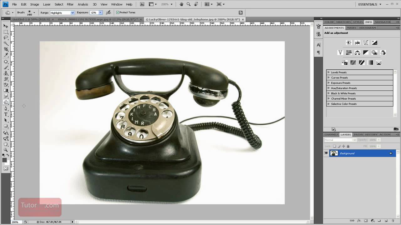 Dodge Tool Intro - Photoshop Tutorial [60 Seconds] - YouTube