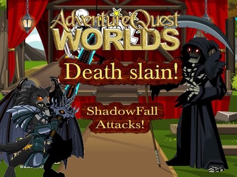 AQWorlds - Killing Death and ShadowFall attacks! [Chaos Saga Finale ...