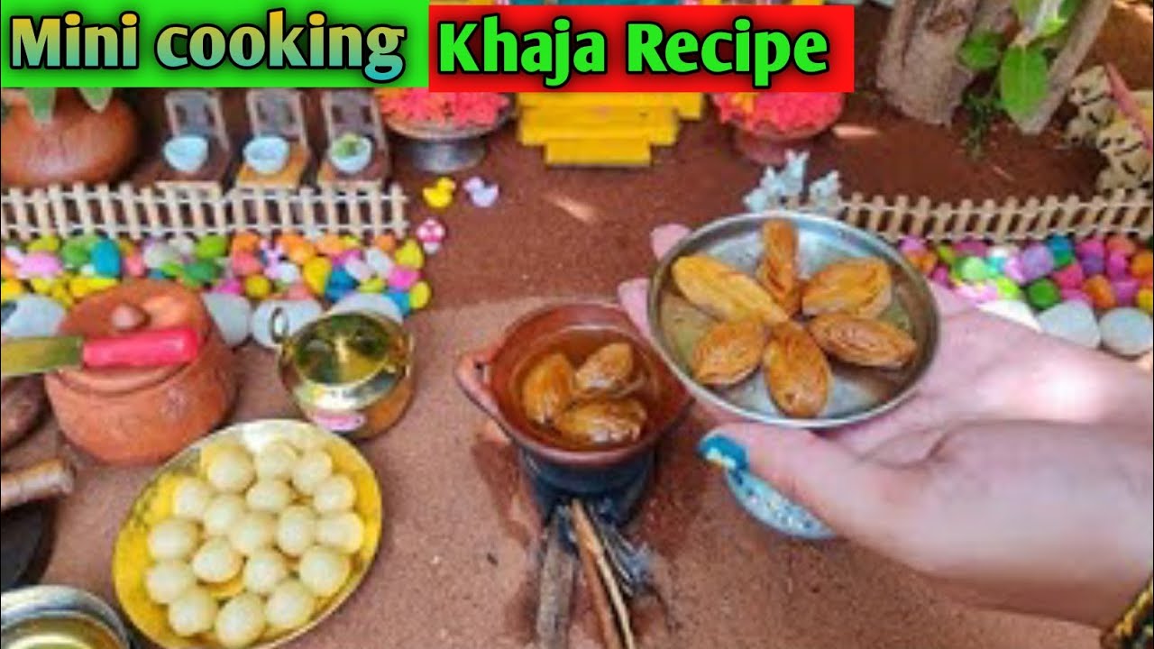 Miniature Cooking Khaja Recipe | Mini Cooking Khaja Kaise Banaye|Gudiya ...