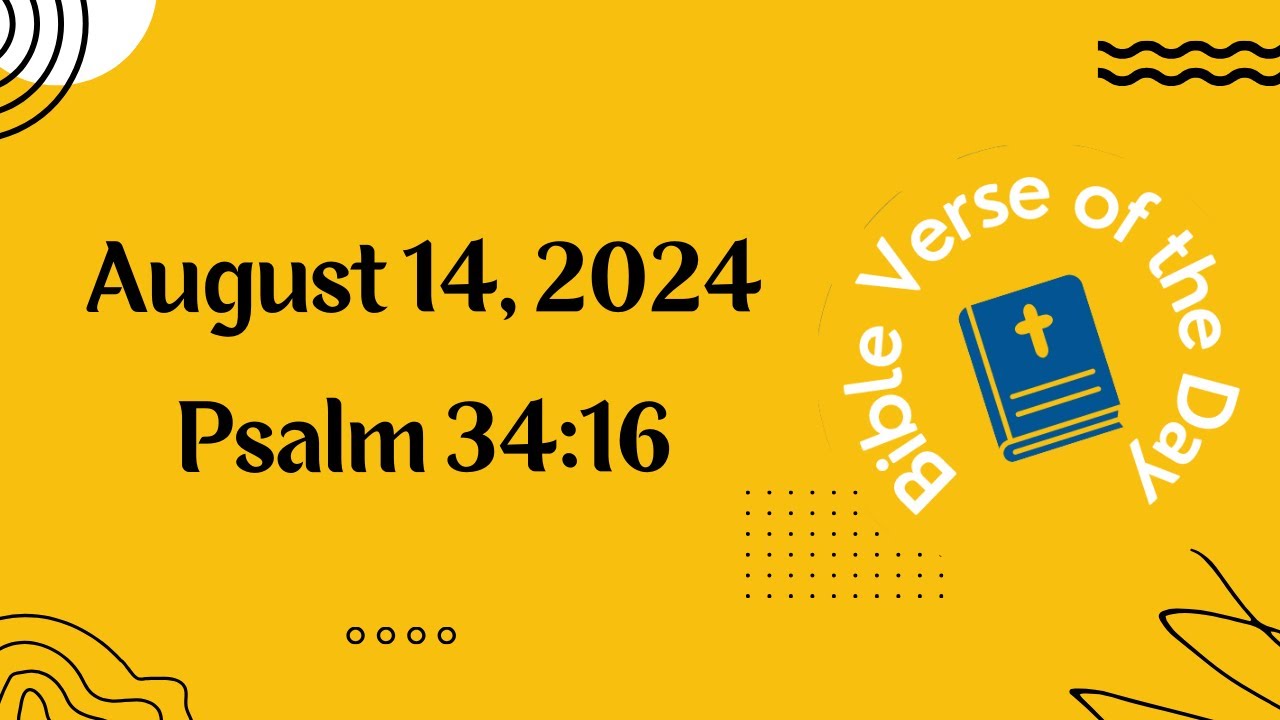 Verse of the day - August 14 #verseoftheday #dailydevotional # ...