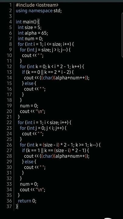 Program To Print Unique Pattern Using Cpp Cpp Shorts Viral Java Python Coding Programming