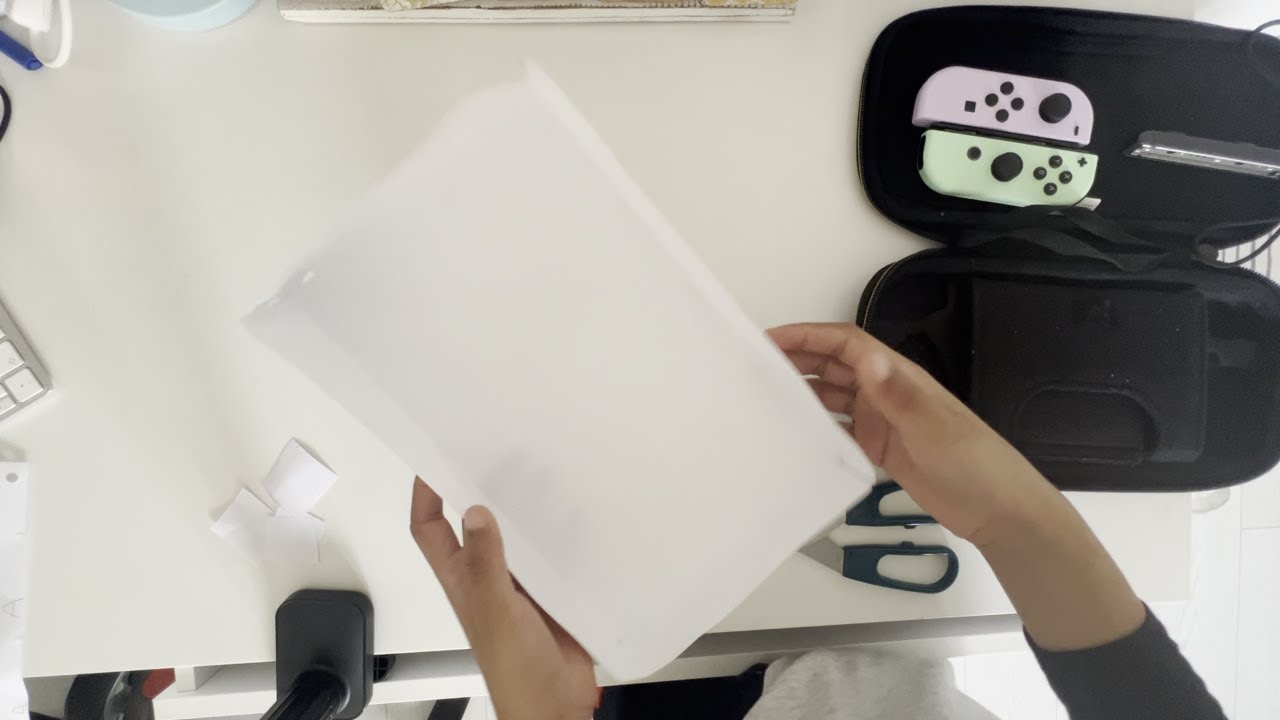 Kids Paperwork - a piece of paper into a basket-tutorial - YouTube