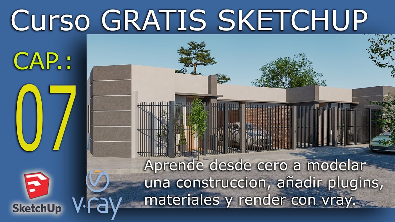 07 Curso Gratis De Sketchup 2021 Vray 5 Modelando Ventanas Youtube 9414
