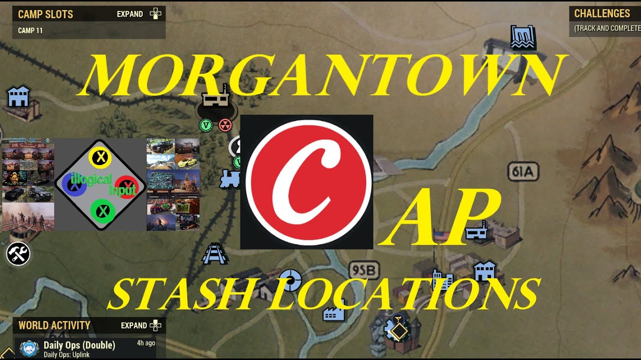 Morgantown Cap Stash locations Fallout 76/PC/Controller - YouTube