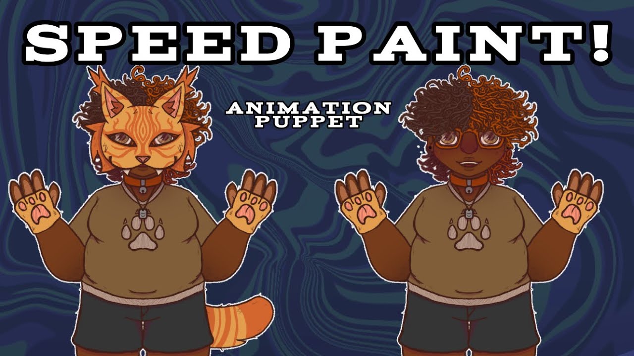 Oliver animation puppet speed paint! - YouTube