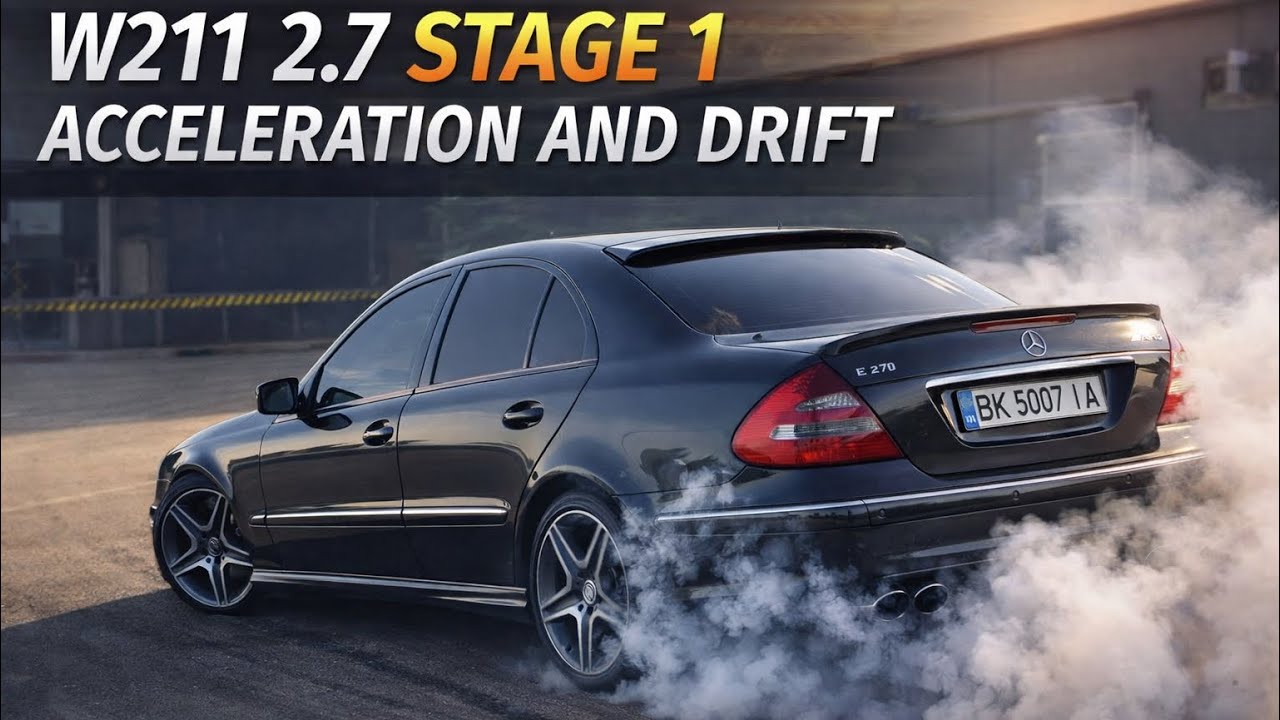 Mercedes Benz W211 E 270 CDI (E 63 AMG Optik) Sound and Accelerating 🇺🇦 ...