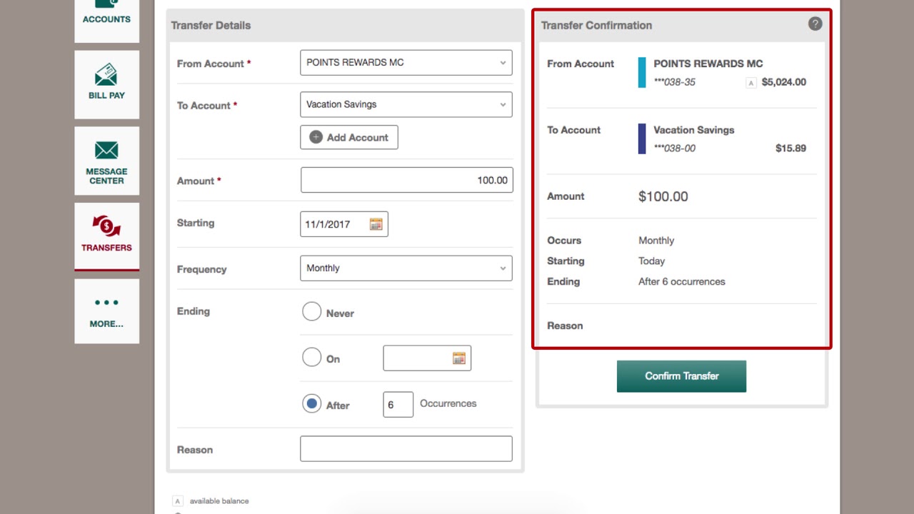 Schedule Transfers in a Snap with Patelco Online Banking - YouTube
