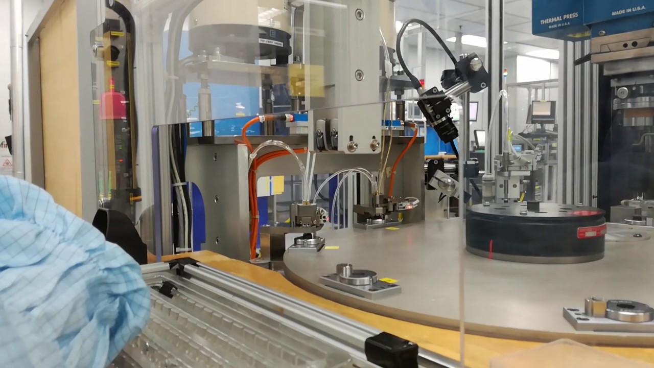 Auto in spring machine. - YouTube