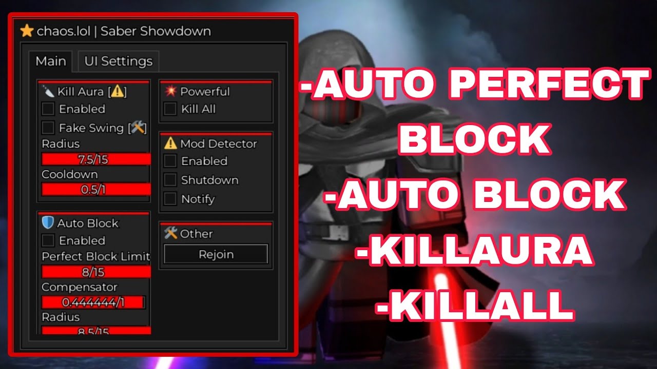 *OP* Roblox Saber Showdown Script | AUTO PERFECT BLOCK | AUTO BLOCK | KILL AURA | KILL ALL ...