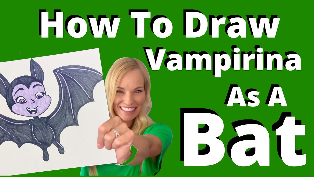 How To Draw A Vampirina Bat - YouTube