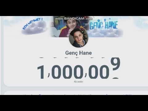 Genç Hane,Nin 1 Milyon Abone Oluşu (1 Milyon Abone)