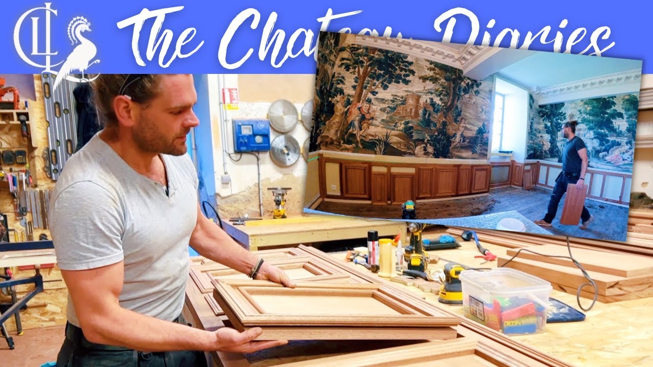 Master Carpenter creates CHATEAU PANELING start to finish + timelapse ...