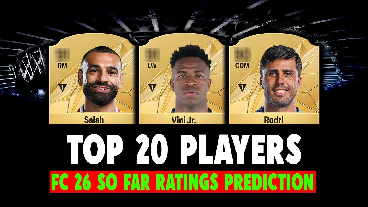 FC 26 | TOP 20 PLAYERS RATINGS PREDICTION | *SO FAR* - YouTube
