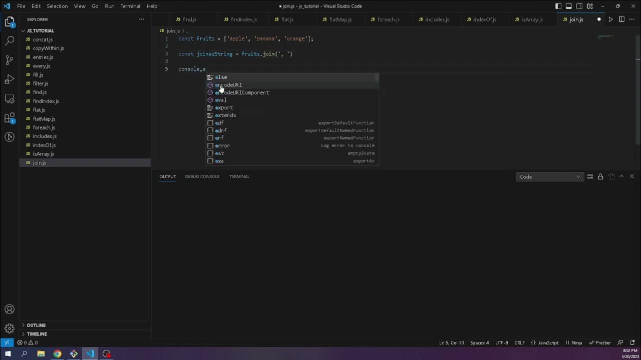 JavaScript Array join() Method: Mastering Array to String Conversion - YouTube