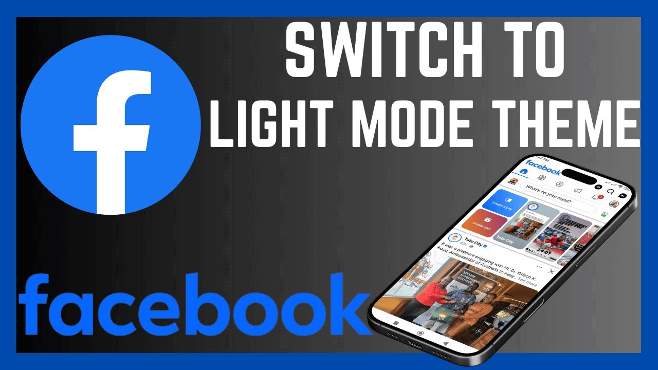 Change Facebook Theme From Dark Mode To Light Mode - YouTube