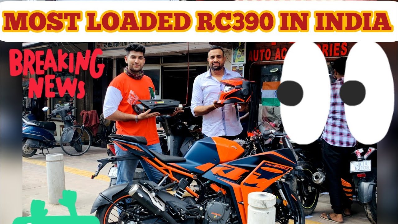 FIRST RC390 IN INDIA 🇮🇳 WITH THIS MODIFICATION | INDIANRIDERAD | #KTM # ...