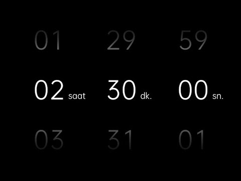 2 Saat 30 Dakika Zamanlayıcı Alarmlı 🔔 I Geri Sayım I 2 Hour 30 Minute🌸Countdown Timer #timer #time