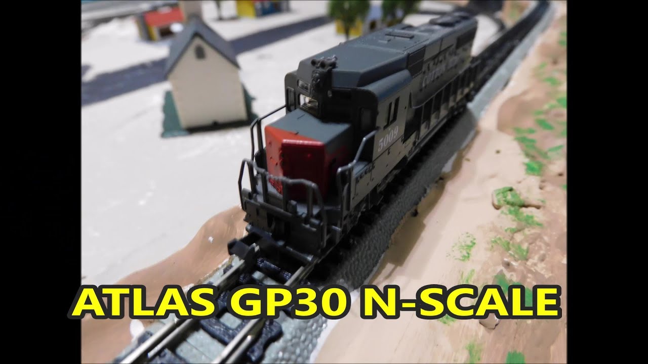 ATLAS Southern Pacific GP30 N-scale - YouTube