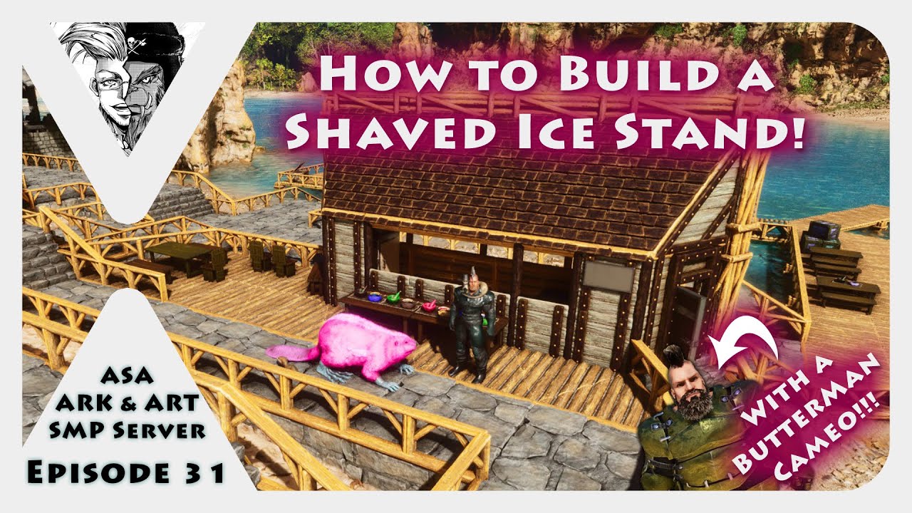 Tutorial! How to Build a Shaved Ice Stand! – ARK Survival Ascended on ...