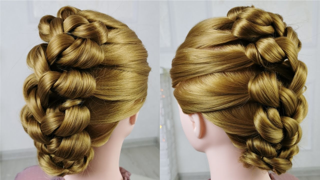 2 Minute EASY UPDO! Stylish hairstyle to the office, to the university ...