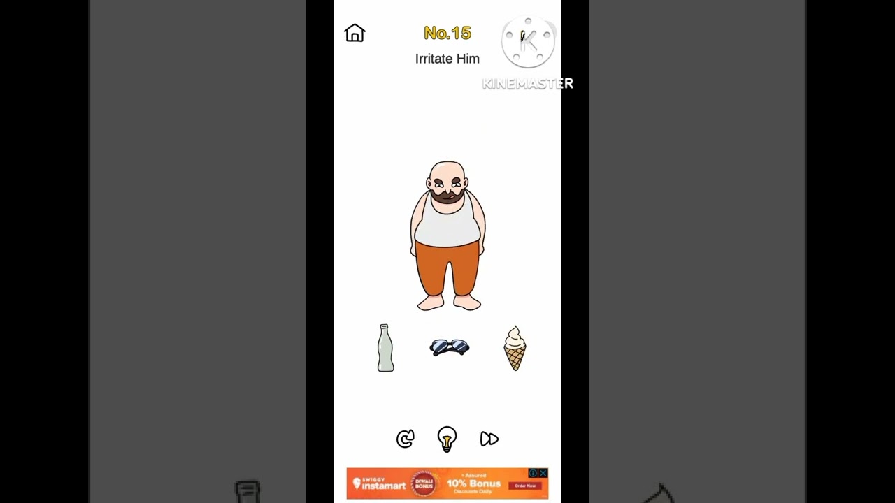 Brain out level 15 irritate him - YouTube