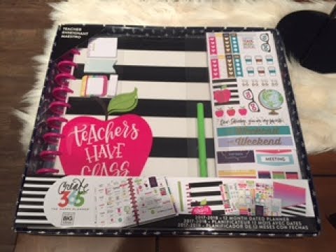 Happy Planner Teacher Edition 2017-2018 - YouTube