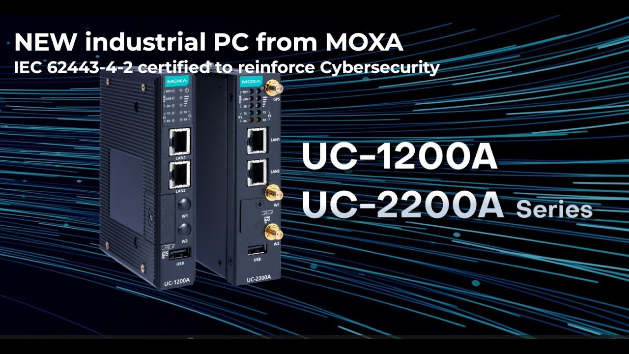 Moxa by Sphinx New ARM PC IEC 62443-4-2 certified - YouTube