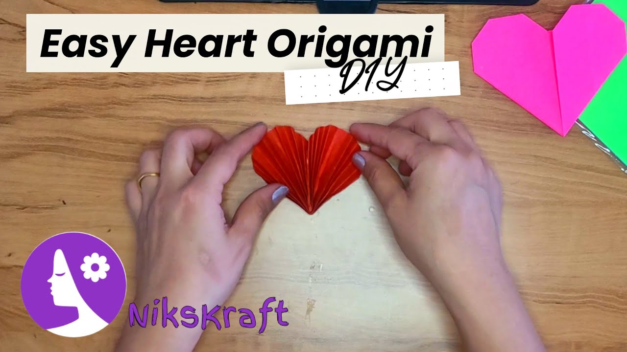 How to Make an Easy Heart Origami - Step-by-Step Tutorial for Beginners ...