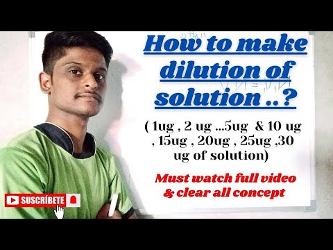 how to make dilution of solution #dilution #solution #qualityassurance ...