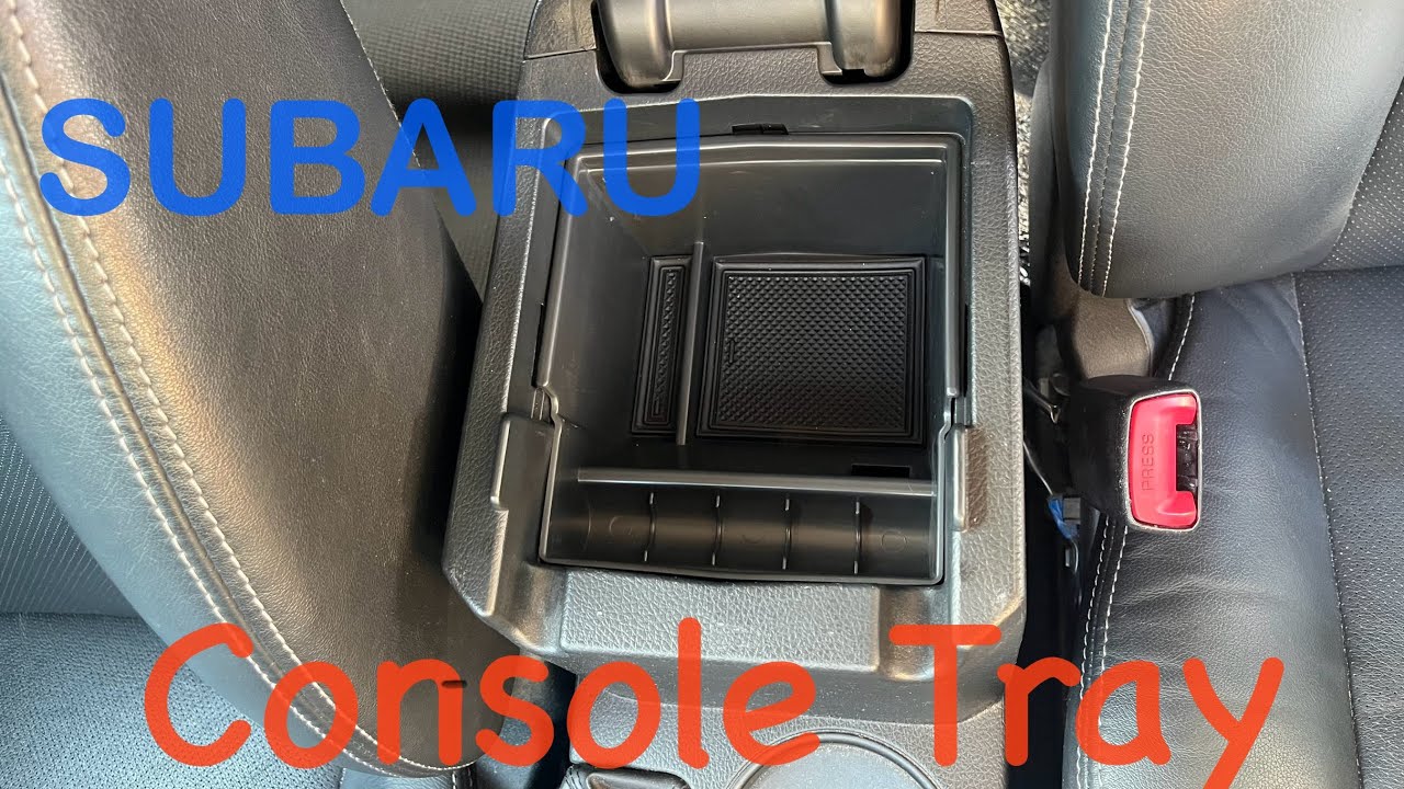Subaru Forester Centre Console Tray Install. Under $10 Subaru Accessories Review - YouTube