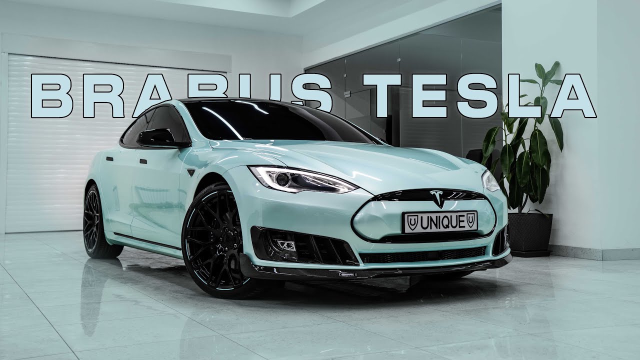 Wraping the Tesla Model S BRABUS with Inozetek - YouTube