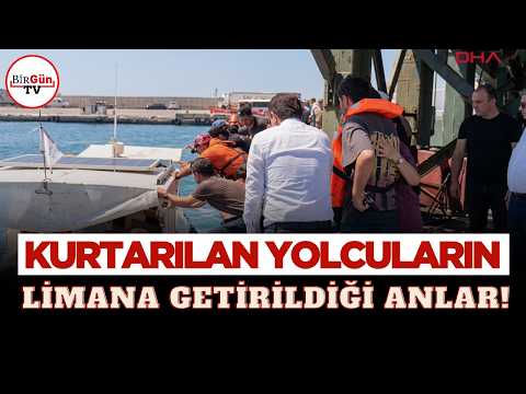 Girne açıklarında facia! Kurtarılan yolcular limana böyle getirildi: O anlar…