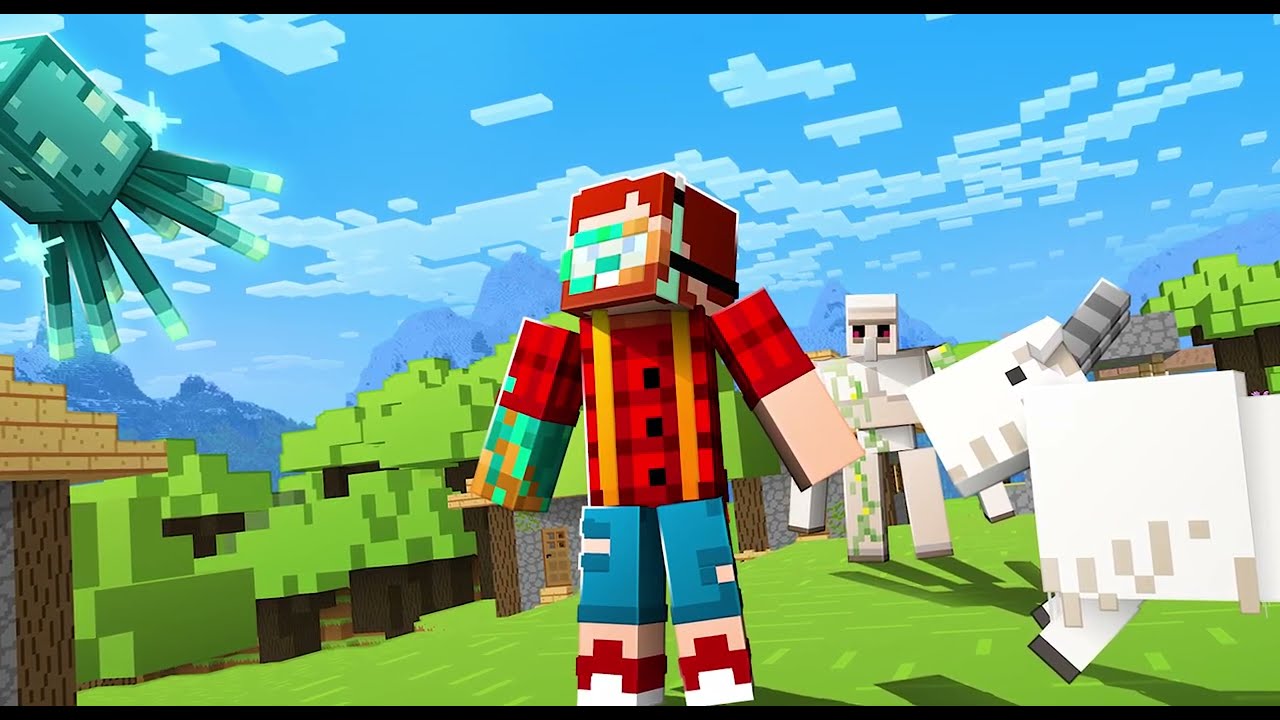 Nerkin Bare Bones Minecraft Render | Speedart - YouTube