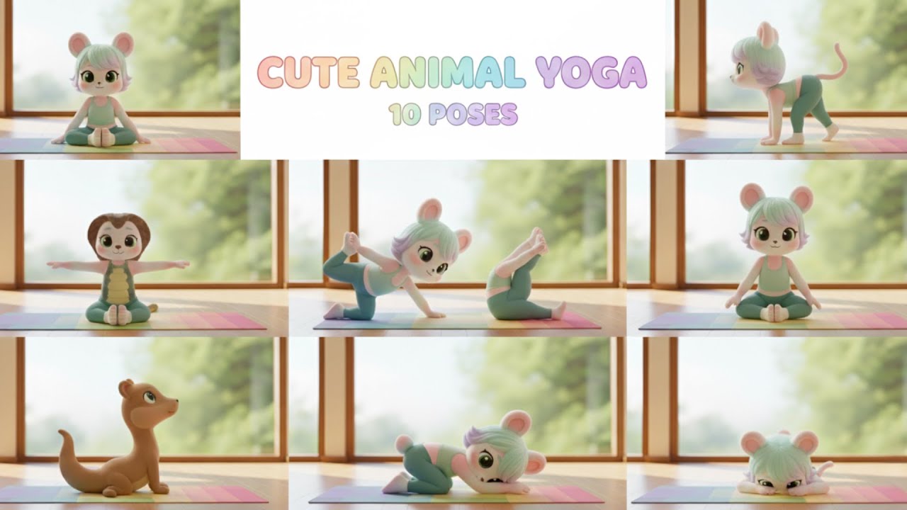 Yoga Adventure with Animals | Fun Poses for Kids | Yoga for Children ...