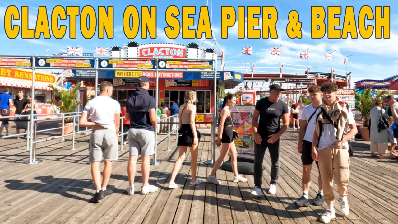 🇬🇧 Walking in Clacton on Sea Pier & Beach | England Walking Tour 4K ...