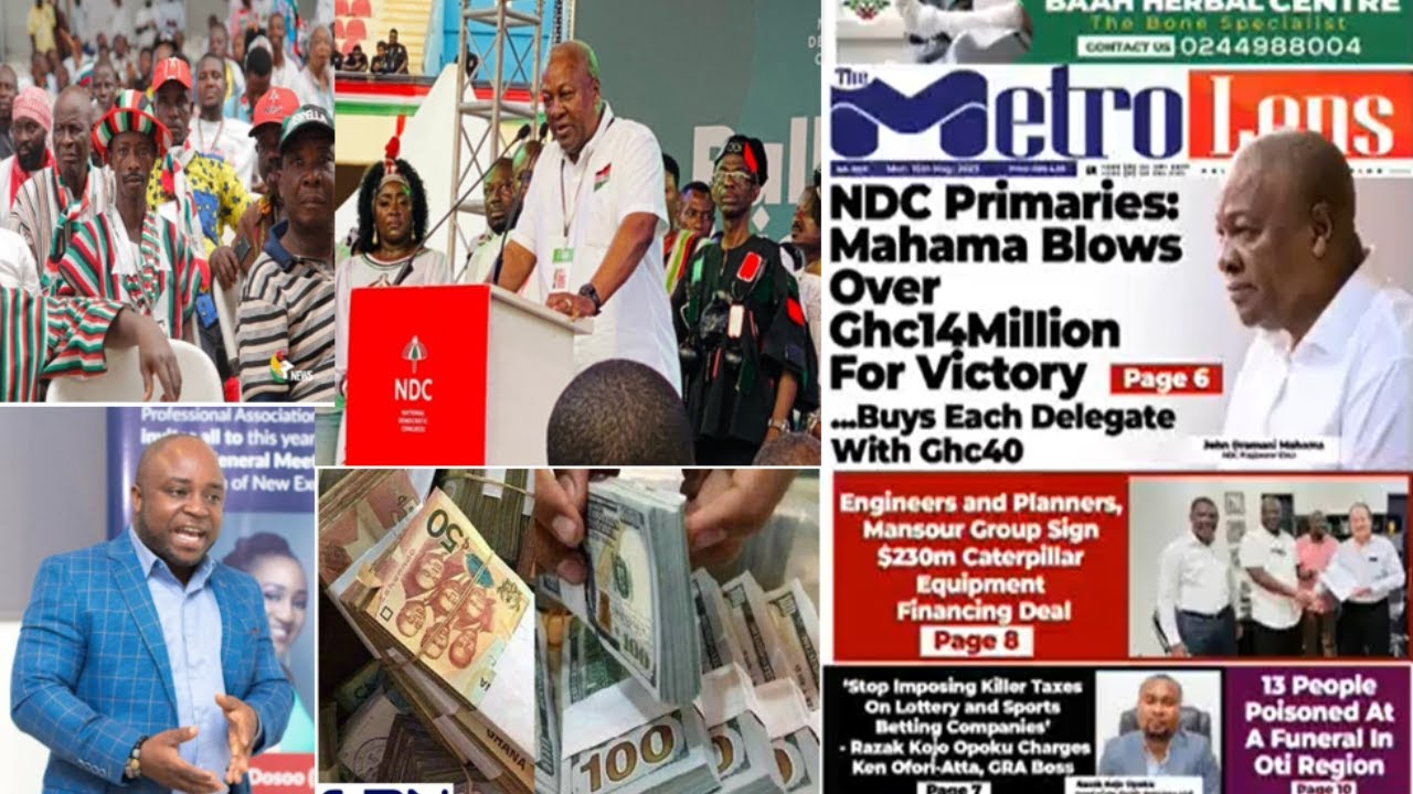 Ei..NDC's angry at Mahama for blowing GH¢14.6m on delegates - YouTube