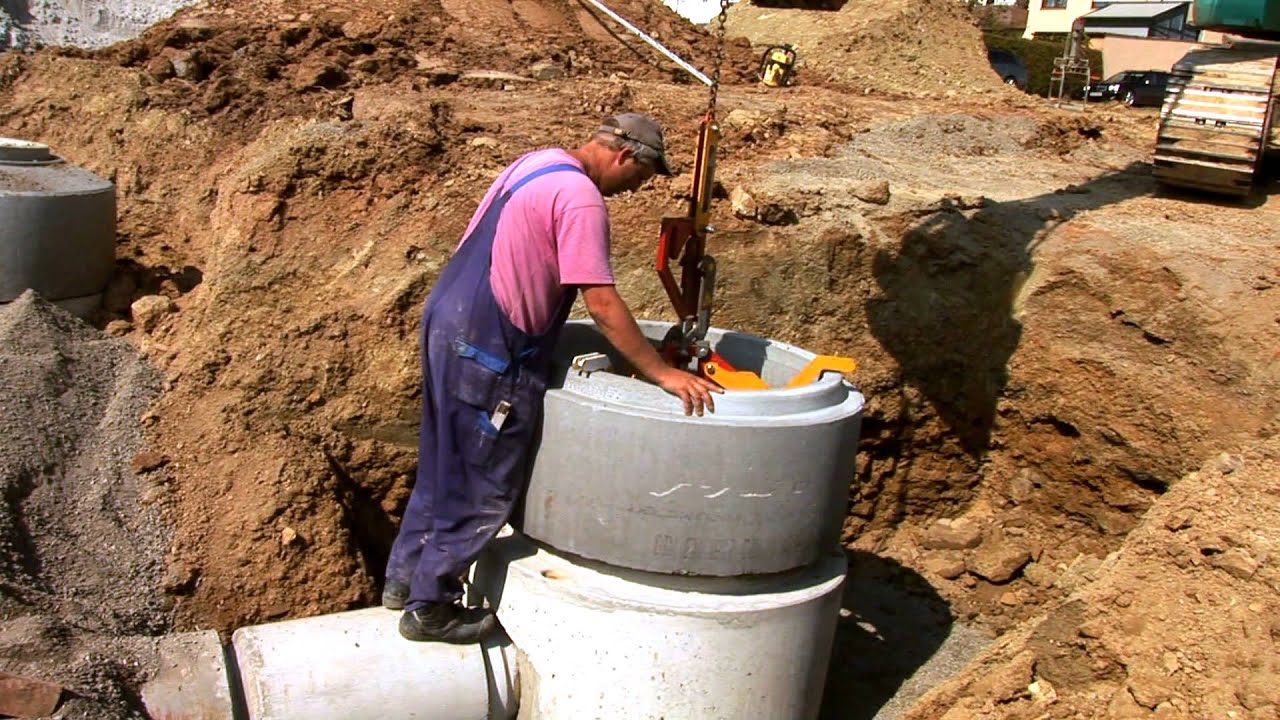 econorm - Schachtsystem Montage auf der Baustelle - YouTube