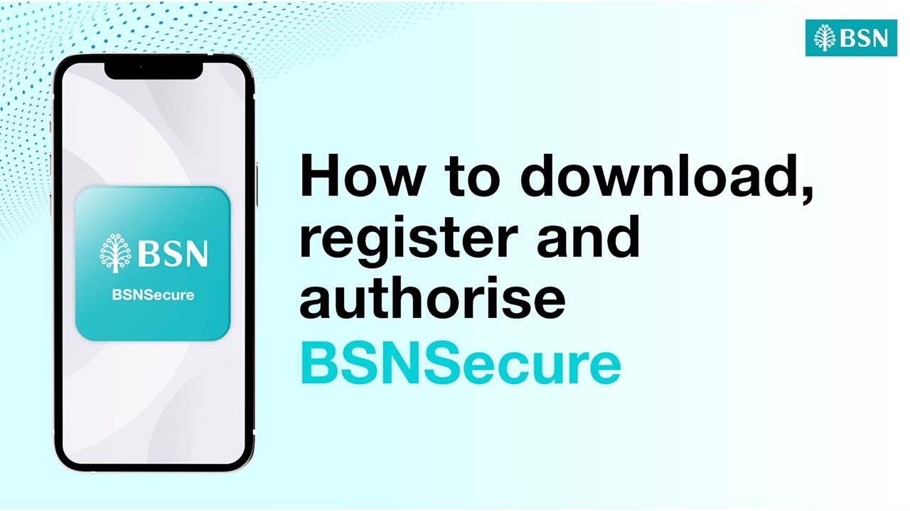 How to Download, Register & Authorise BSNSecure - YouTube