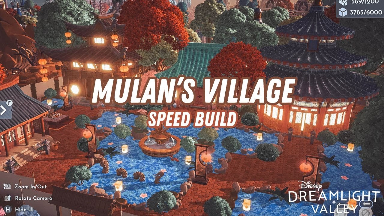 Mulans Village Speed Build || Disney Dreamlight Valley - YouTube