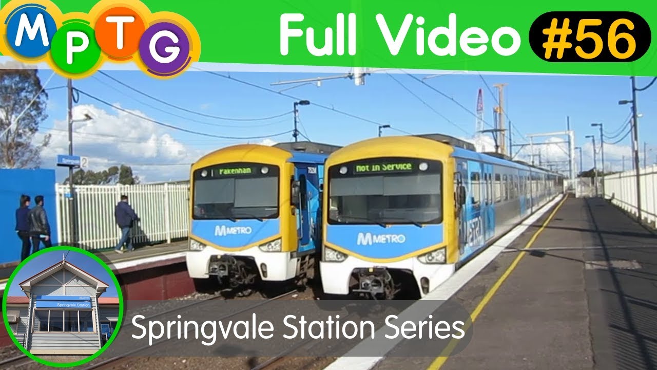Trains at Springvale Station during the upgrade (Full Video #56) - YouTube