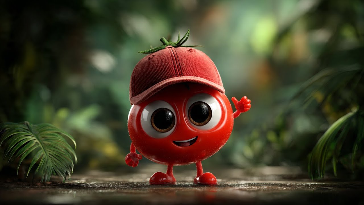"Nache Tamatar Lal | Kids Funny Poem & Cartoon" - YouTube