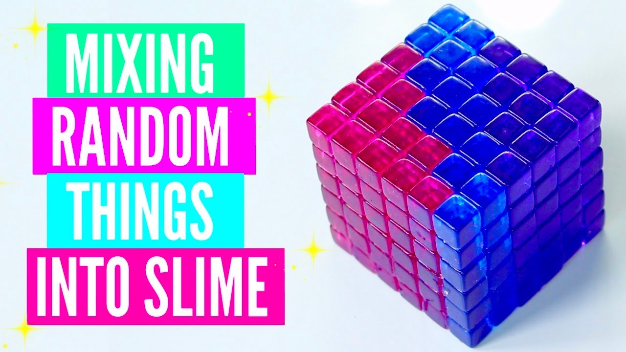 Mixing Random Things Into Slime/ ADDING TOO MUCH INGREDIENTS INTO SLIME ASMR - YouTube
