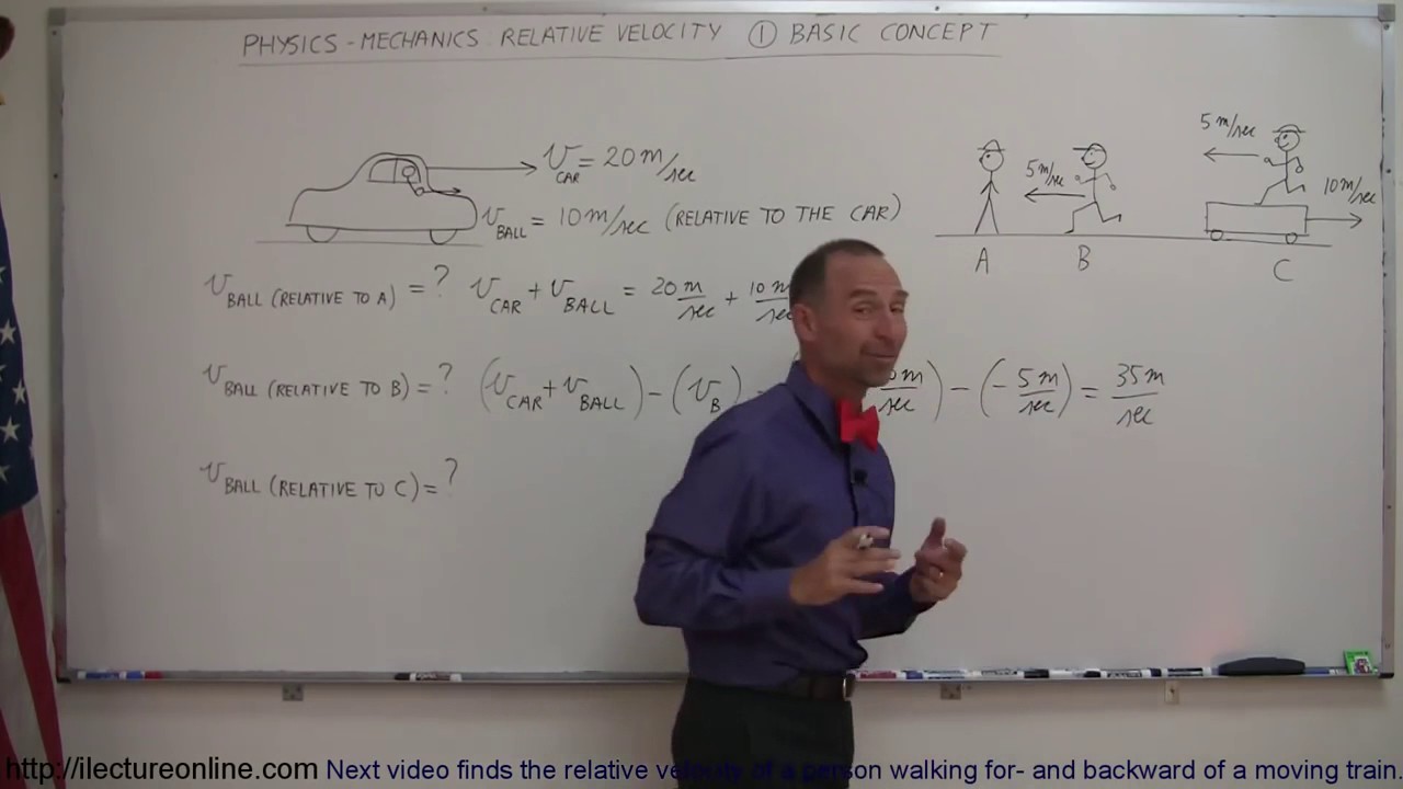 Physics Mechanics Relative Velocity 1 of 10 Basics Concept - YouTube