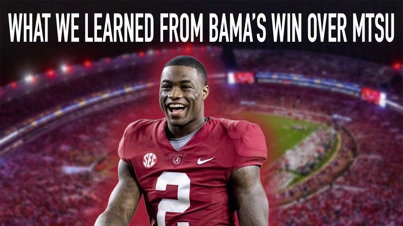 Milrow Leads! Alabama 56 MTSU 7/ Post Game Show - YouTube