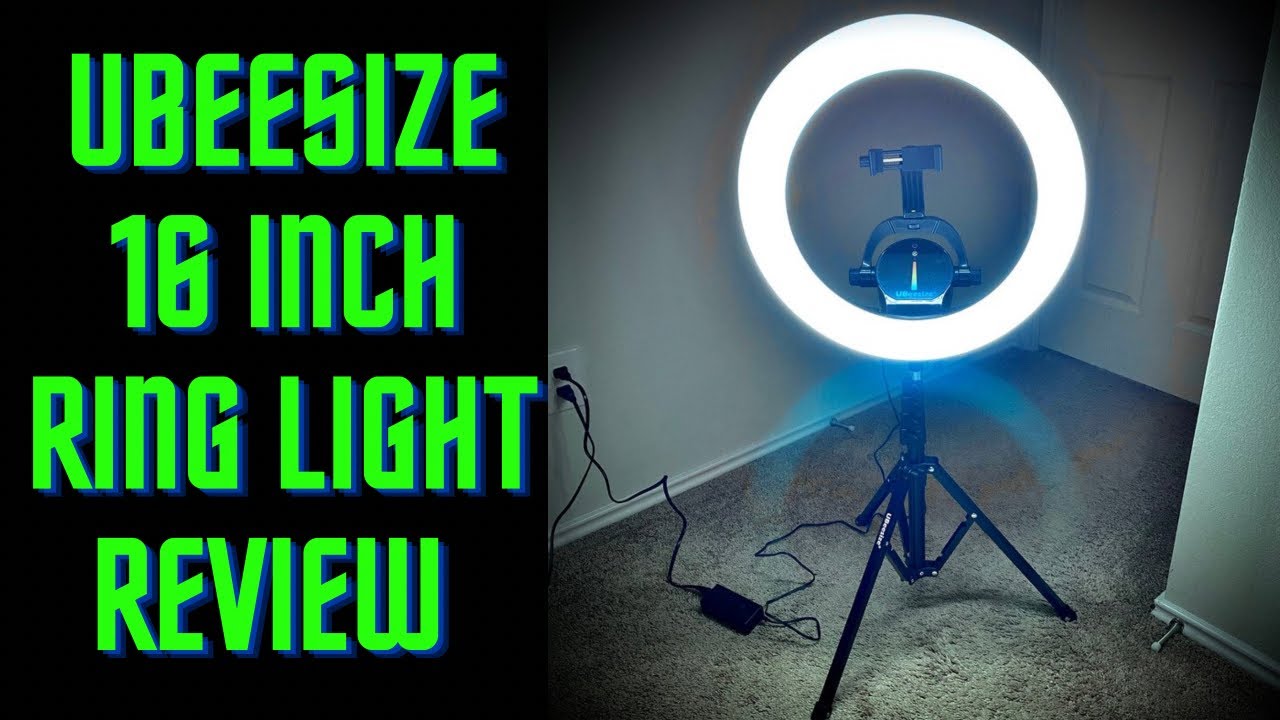 UBeesize 16 inch Ring Light Review - YouTube