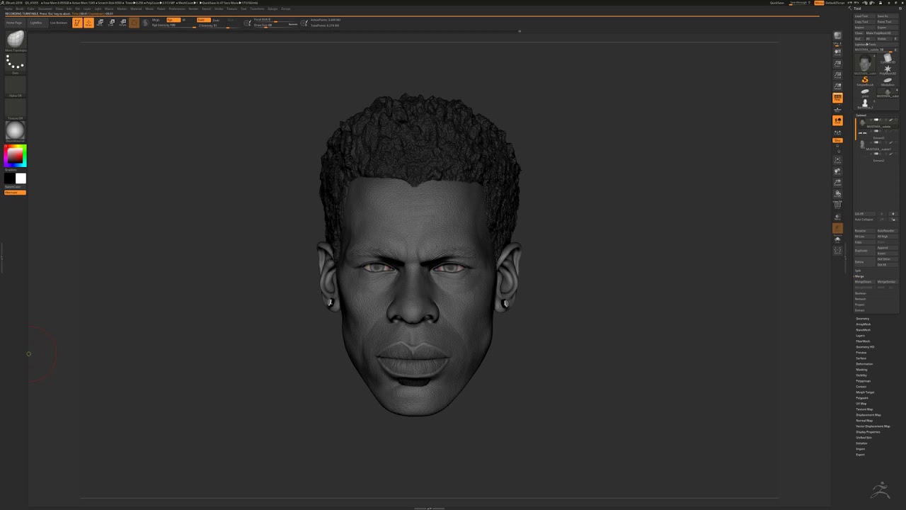 Mustafa Shakeer - Bushmaster Head sculpt - YouTube