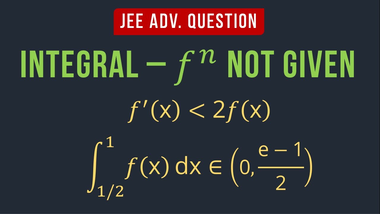 Integral Calculus - JEE Advanced MATHS Rankers - ROCKET CONCEPTS - YouTube