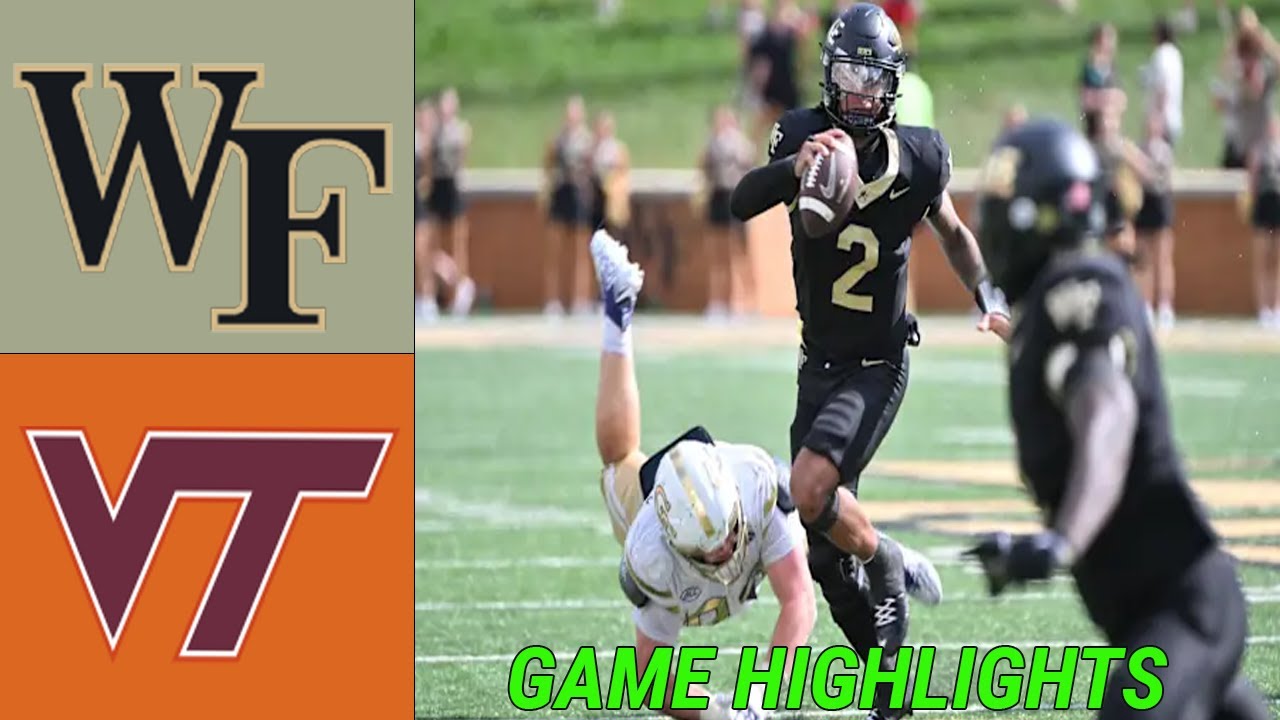 Wake Forest vs. Virginia Tech FULL GAME HIGHLIGHTS | WEEK 6 | Oct 4 ...